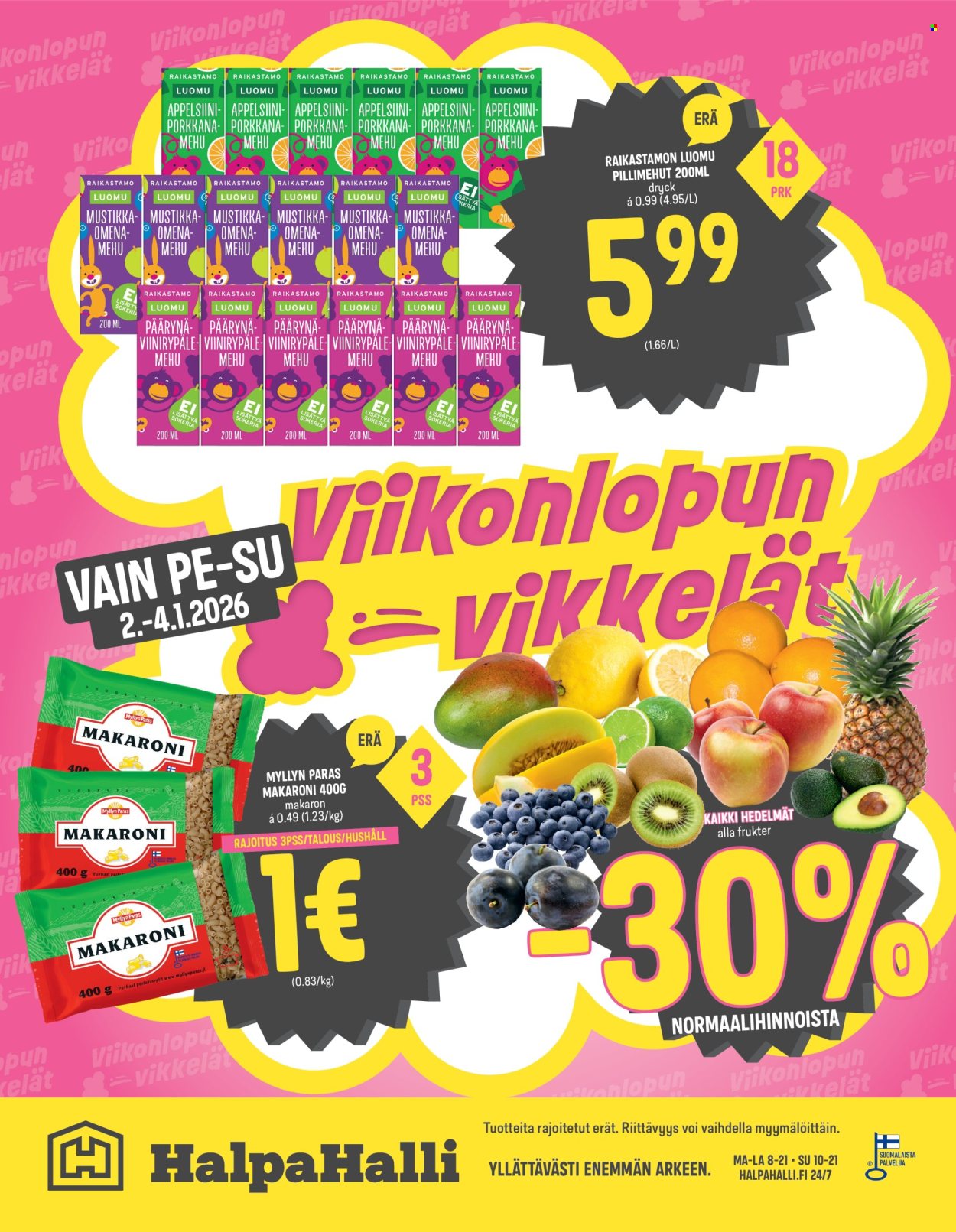 HalpaHalli tarjouslehti 29.12.2025 - 06.01.2026 | Promotheus